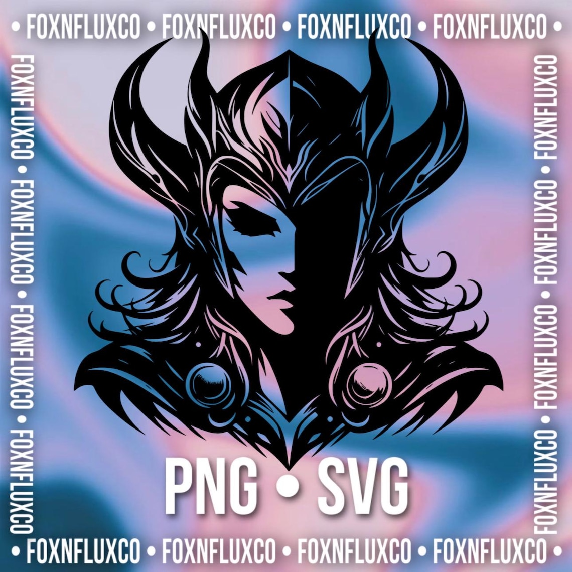 Valkyrie Silhouette Portrait 5 SVG PNG Digital Download - Etsy