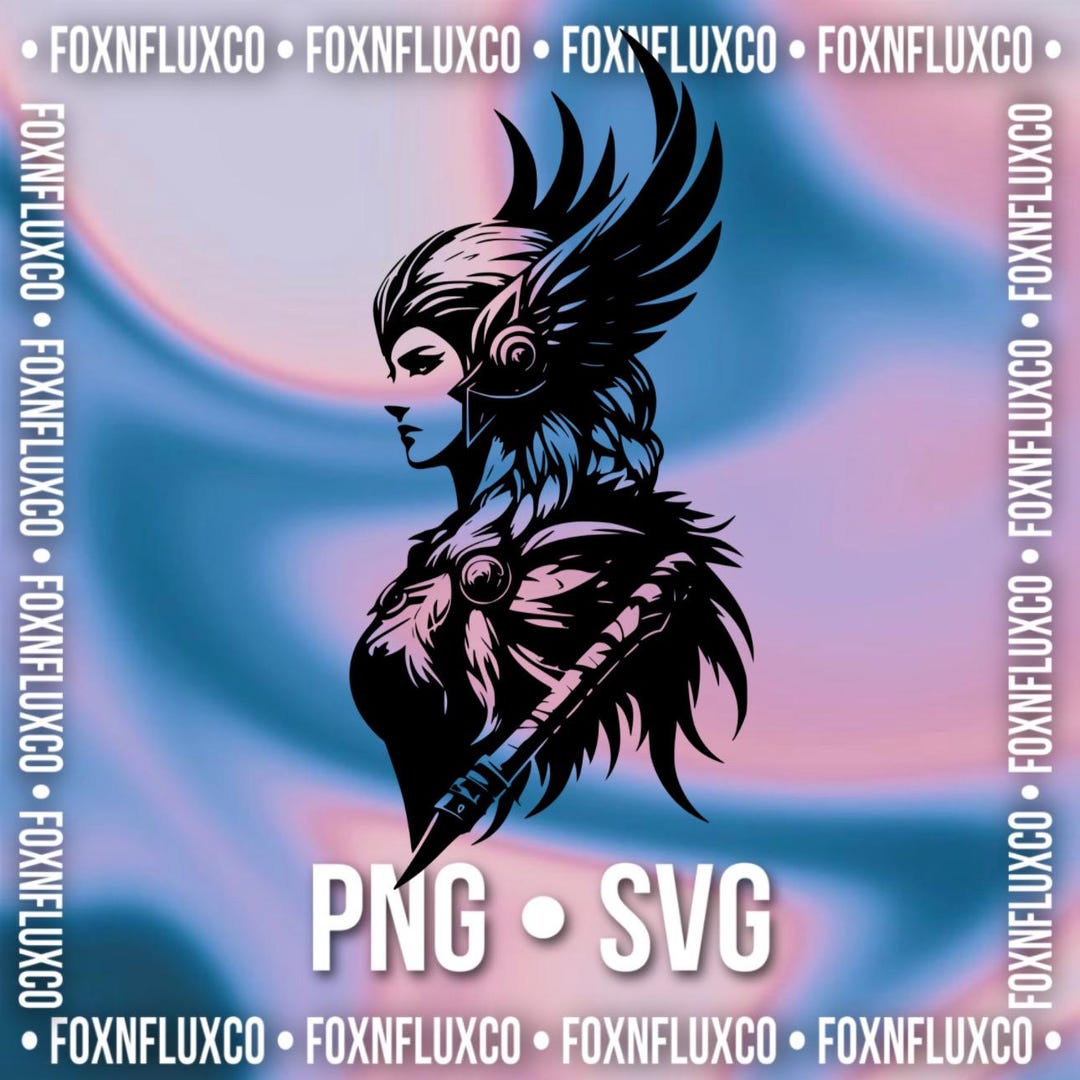 Valkyrie Silhouette 3 Portrait SVG PNG Digital Download - Etsy