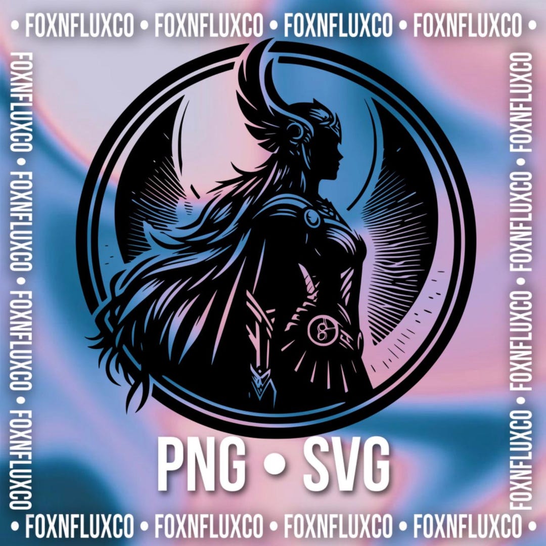 Valkyrie Silhouette Portrait 8 SVG PNG Digital Download - Etsy