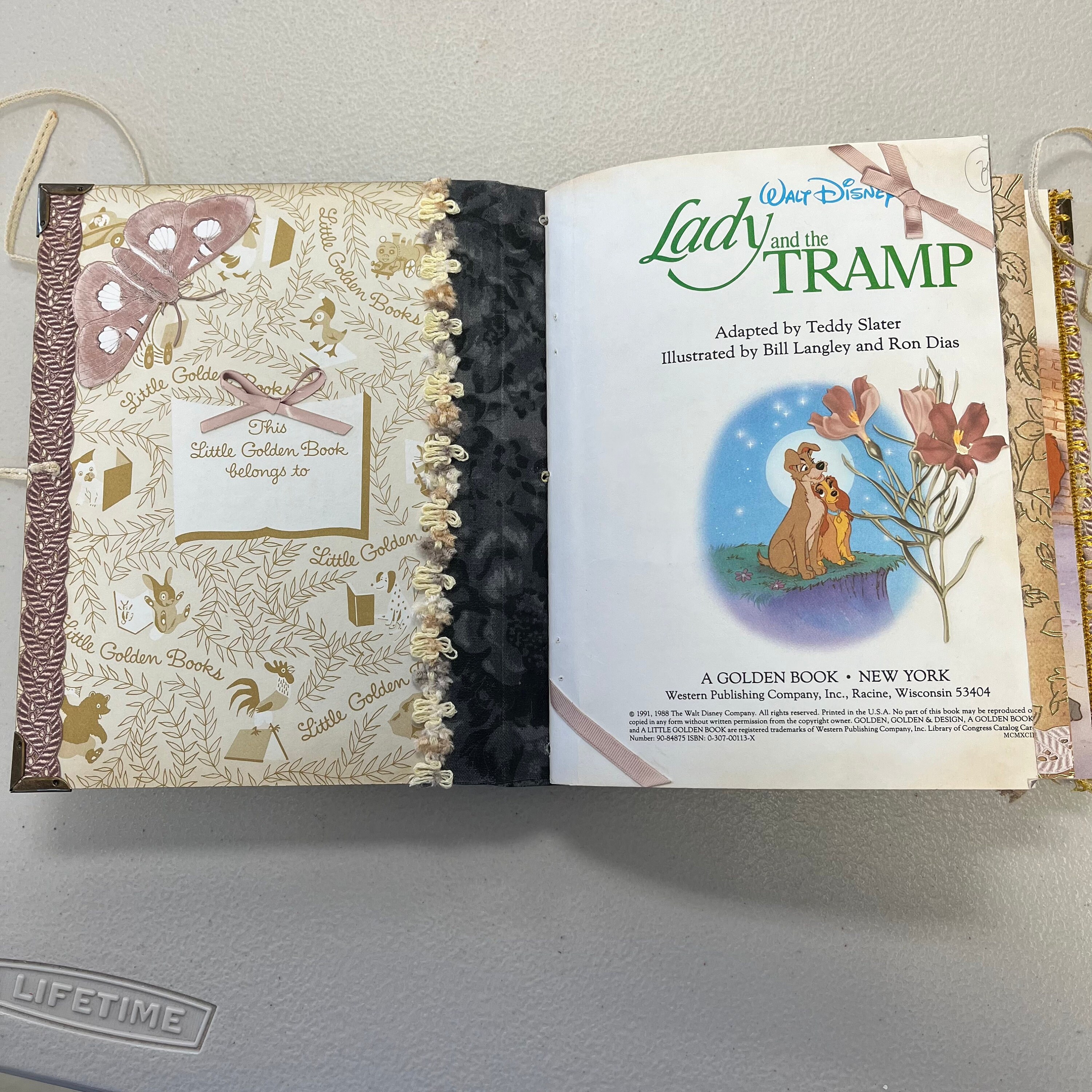Little Golden Book “lady and the Tramp” Junk Journal - Etsy