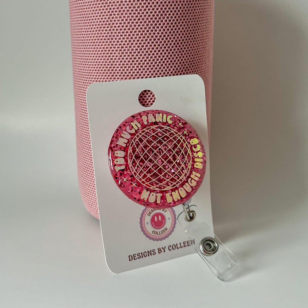 Too Much Panic, Not Enough Disco Badge Reel - Etsy