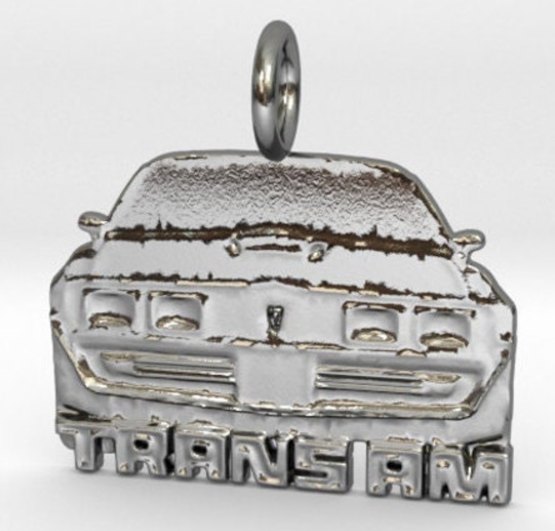 1979 1980 1981 Firebird Trans Am Pendant Necklace Silver,brass,10k Gold ...