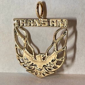 WS6 WS-6 Firebird Trans Am Bird Phoenix Pendant Necklace Silver Gold ...
