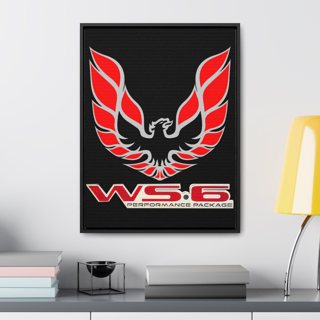 WS6 WS-6 Red Trans Am Phoenix Wall Art Gallery Canvas Wraps, Vertical ...