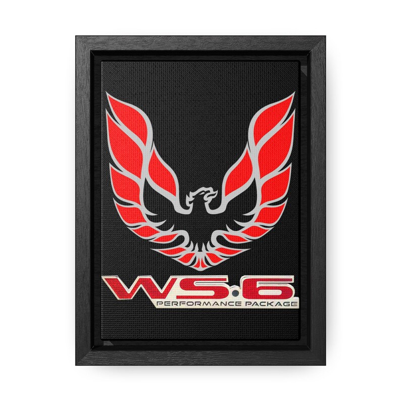 WS6 WS-6 Red Trans Am Phoenix Wall Art Gallery Canvas Wraps, Vertical ...