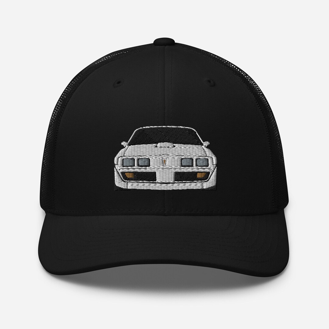 White 1979 1980 1981 Transam Firebird Embroidery Trucker Cap Excellent ...