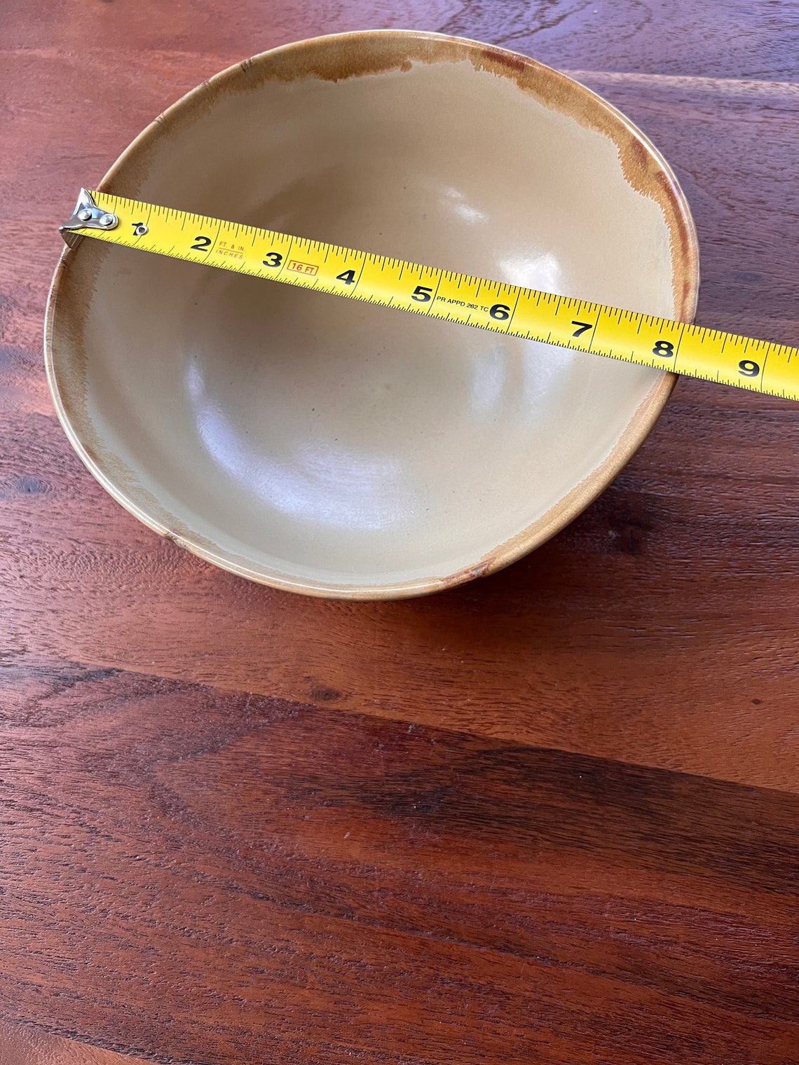 Antique 19th Century Persian Pottery Bowl Blue Drip Glaze Possibly From ...