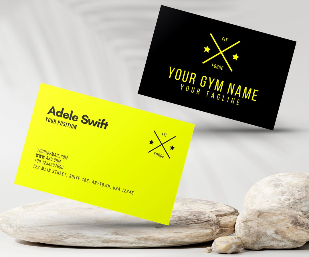 Personal Trainer Business Card, Fitness Business Card, Fitness Coach ...