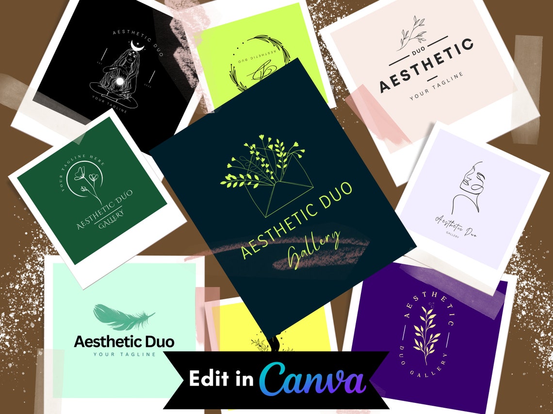 Logo 100+ Design Beauty Logo Package, Premade Spa Logo, Aesthetics Logo ...