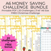 Monthly Save Money Saving Challenge Printable Savings Cash Tracker Cash ...