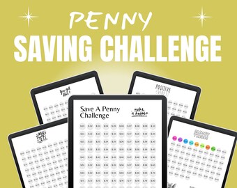 1 Penny Savings Challenge 365 Days Penny Savings Challenge Coin Savings ...