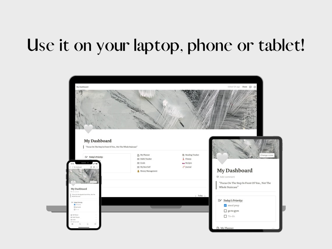Notion Dashboard Notion Template Project Management Notion - Etsy