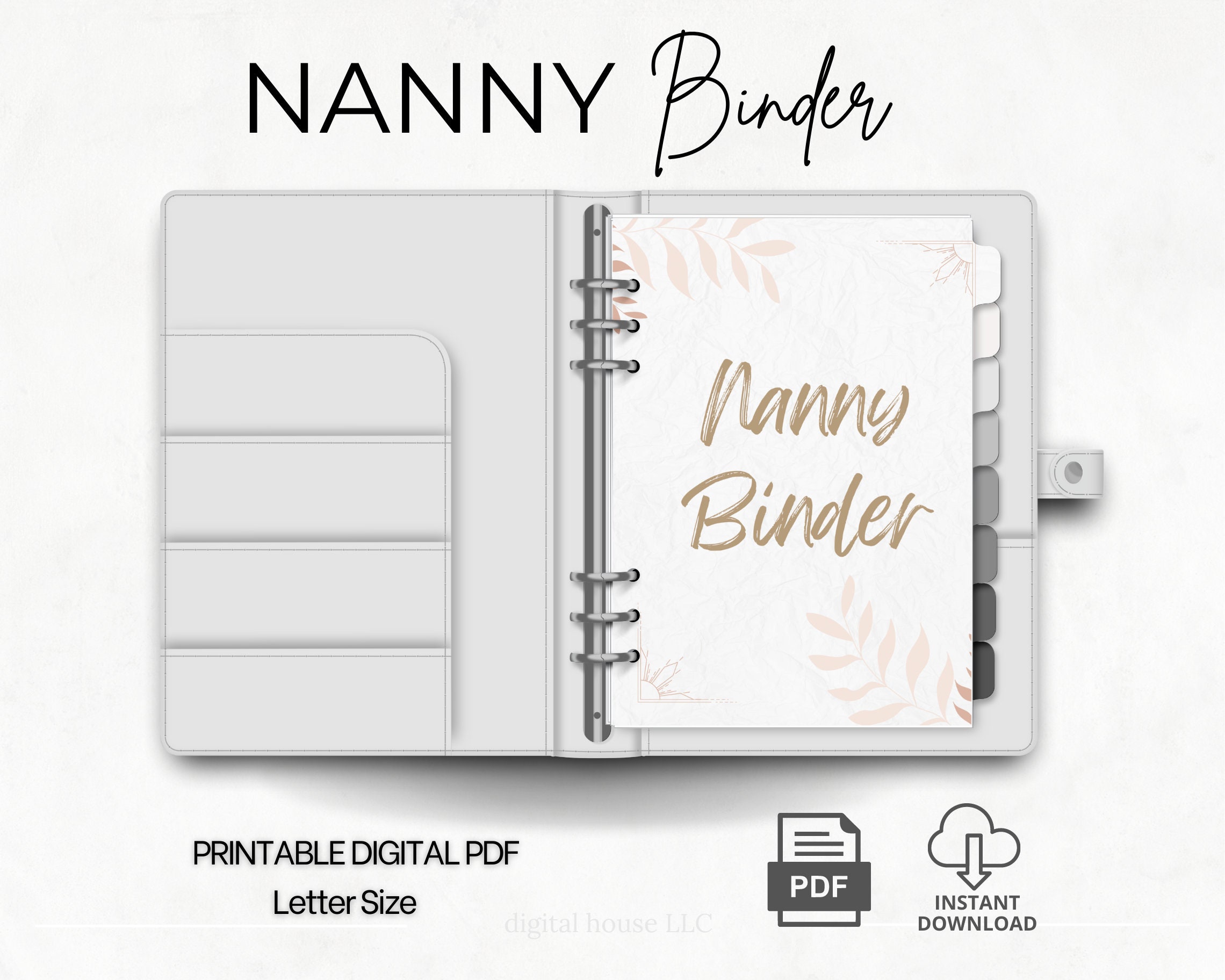 Nanny Binder, Nanny Planner, Nanny Log, Nanny Notes, Nanny Checklist ...