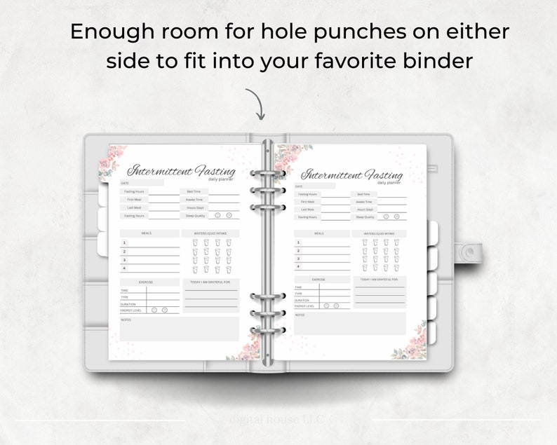 Intermittent Fasting Tracker Printable: Daily Planner (A4, A5, Letter ...