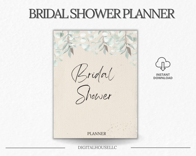 Bridal Shower Planner Bridal Shower Planner Printable Bridal Shower