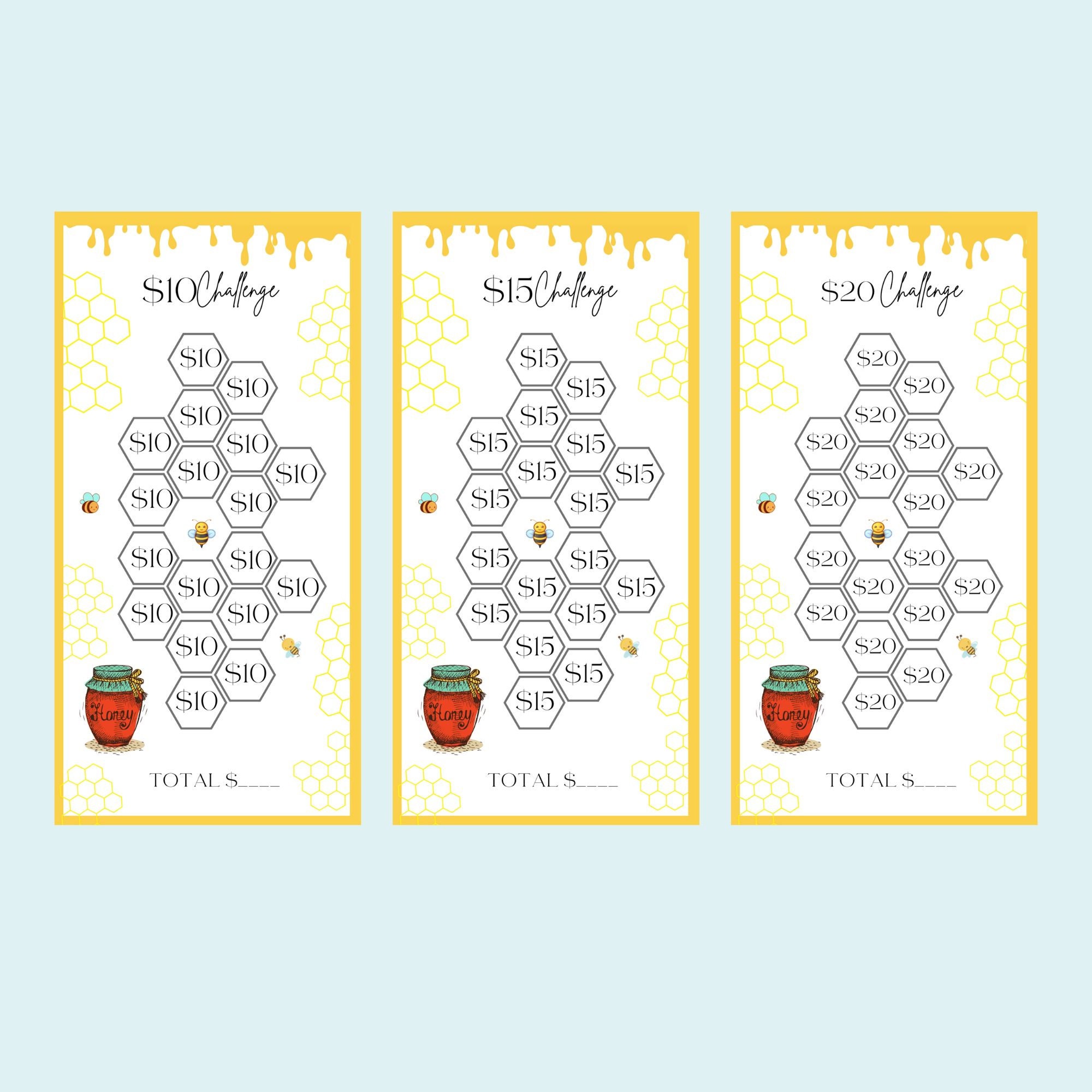 Monthly Save Money Saving Challenge Printable Savings Cash Tracker Cash ...