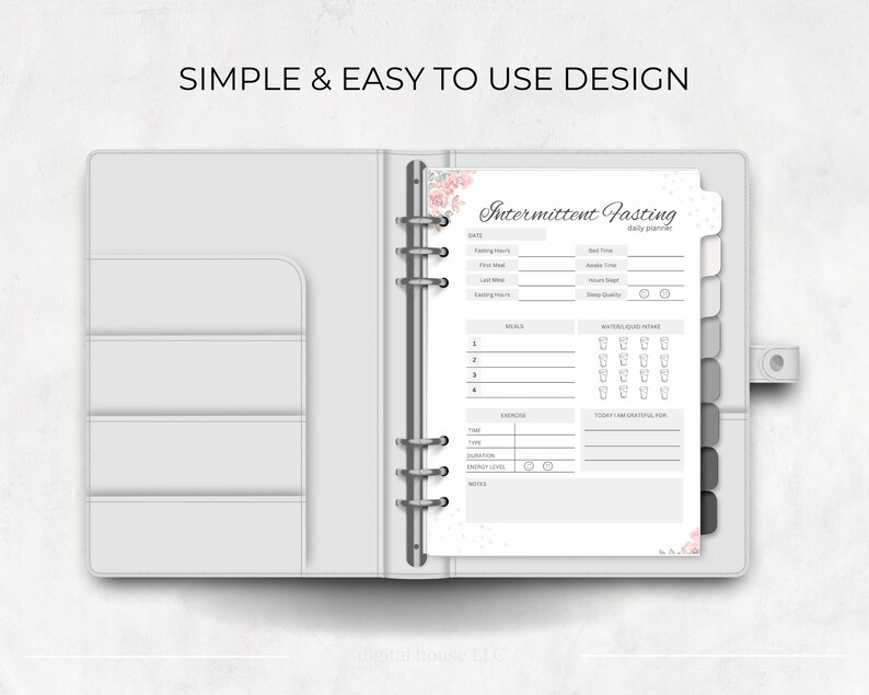 Intermittent Fasting Tracker Printable: Daily Planner (A4, A5, Letter ...