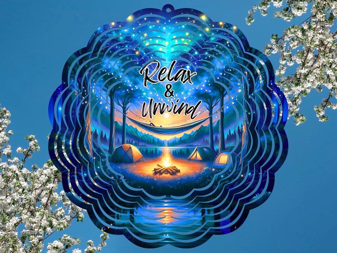 Relax and Unwind 8in Wind Spinner - Etsy