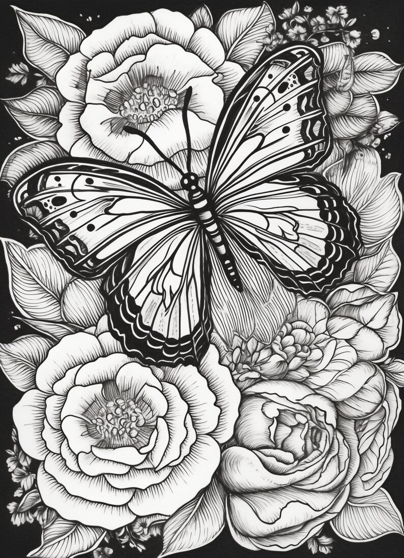 Tattoo Design Adult Coloring Book 50 Printable Coloring - Etsy