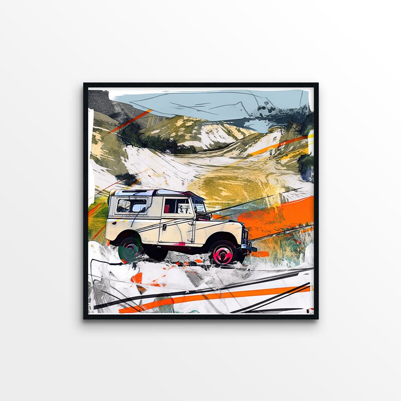 Land rover print - Etsy Nederland