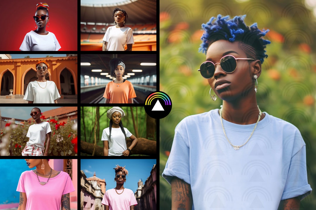 16x African Queens T-shirt Mockup Bundle Africa Themed Tshirt Mockup ...