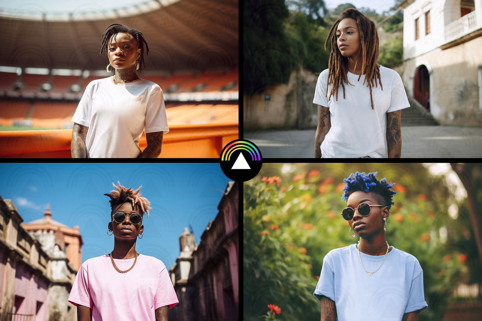 16x African Queens T-shirt Mockup Bundle Africa Themed Tshirt Mockup ...