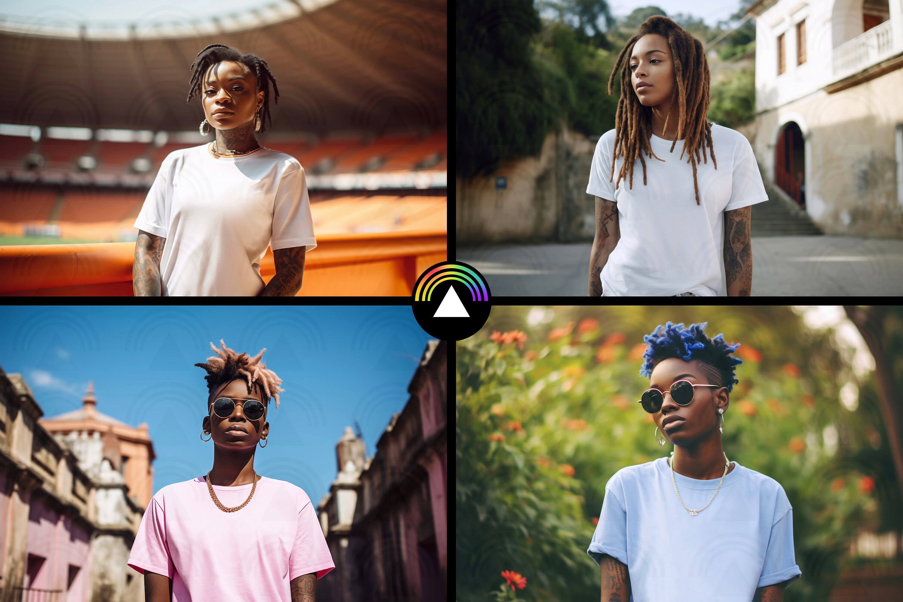 16x African Queens T-shirt Mockup Bundle Africa Themed Tshirt Mockup ...