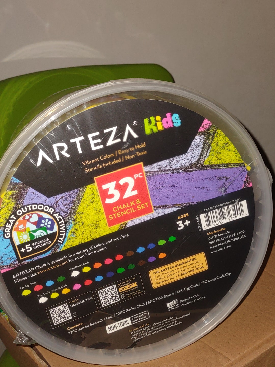 32 Color Chalk & Stencil Set art - Etsy