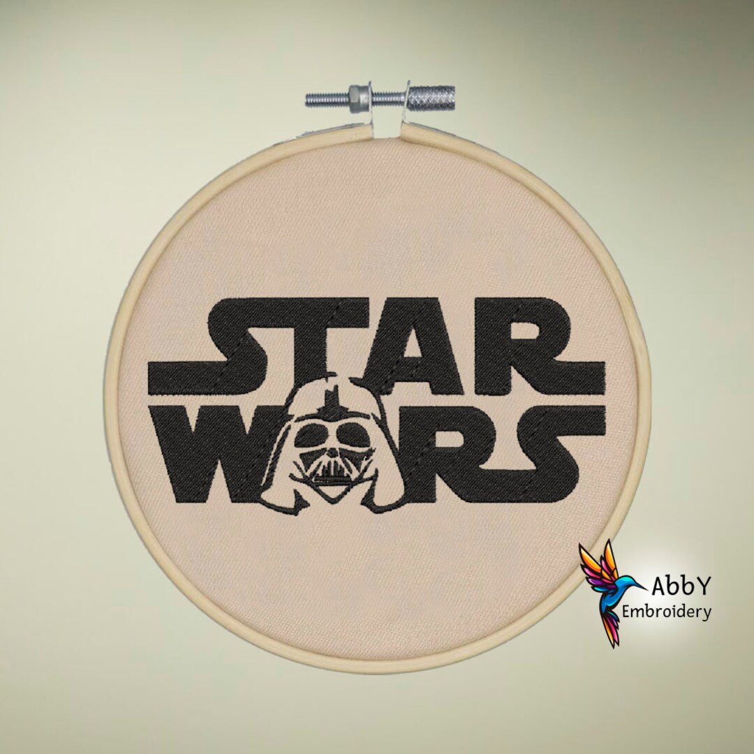 Star Wars Darth Vader Embroidery Design, Machine Embroidery, Star Wars ...