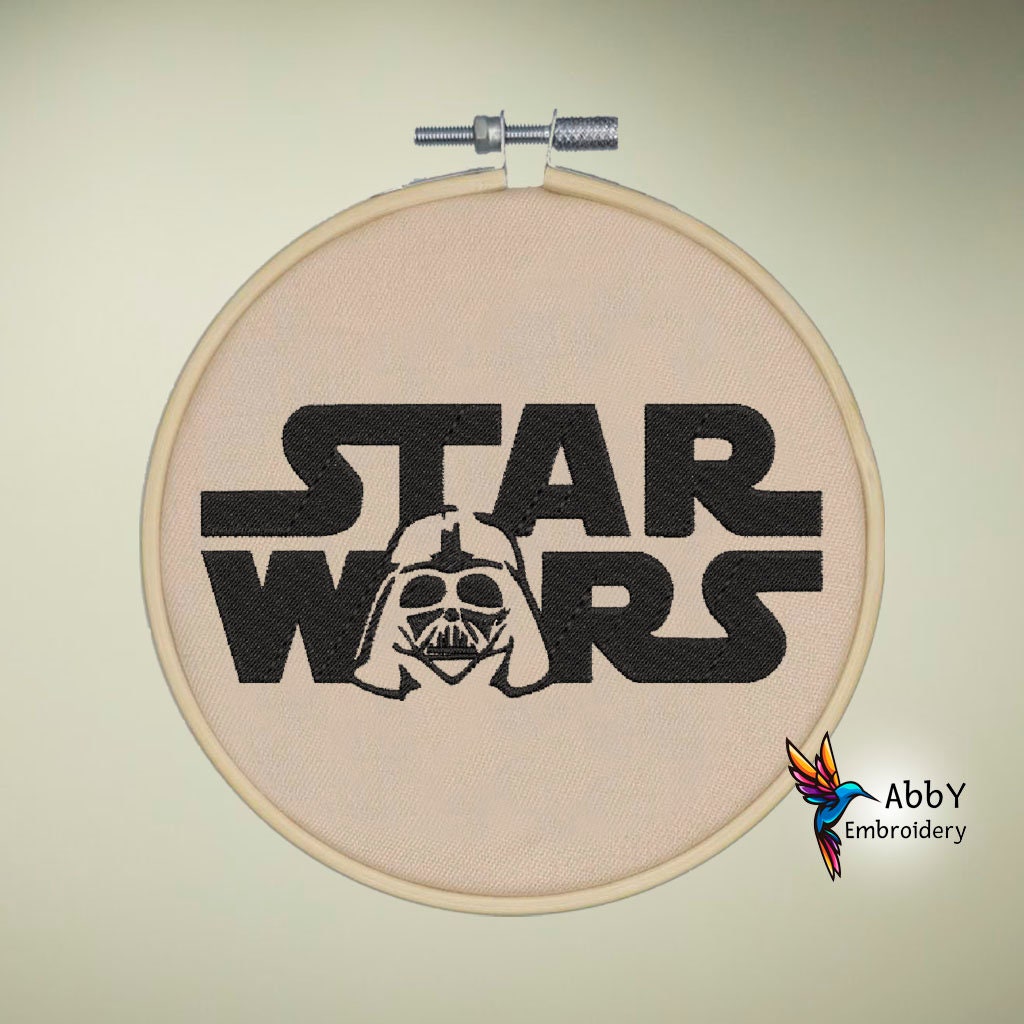 Star Wars Darth Vader Embroidery Design, Machine Embroidery, Star Wars ...