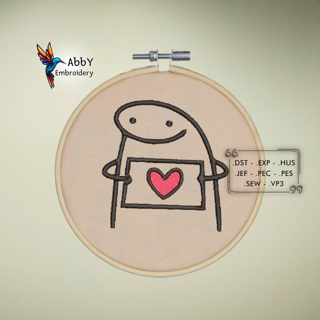 Flork Mail Love Embroidery Design, Machine Embroidery, Flork Love ...