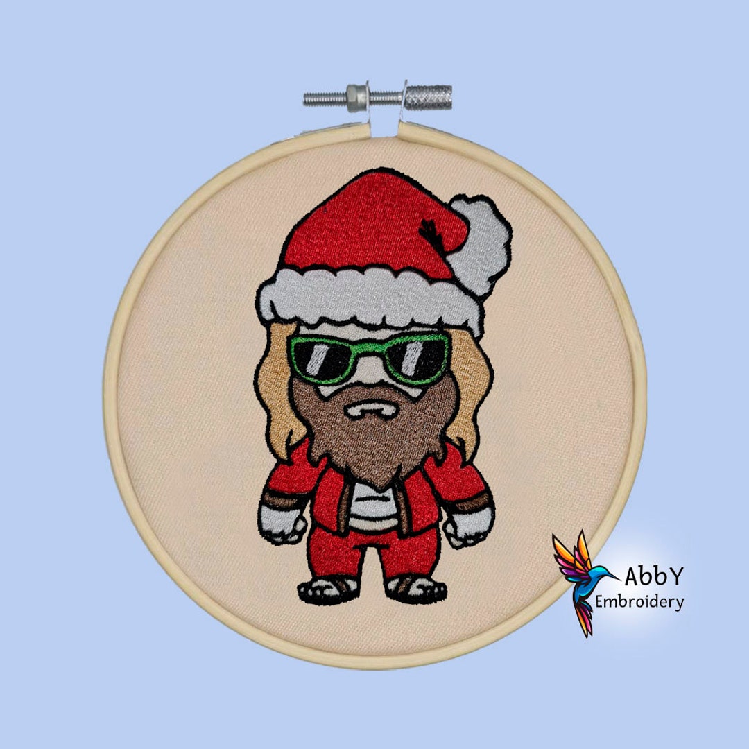 Santa Thor Embroidery Design / Christmas Design / Machine Embroidery ...