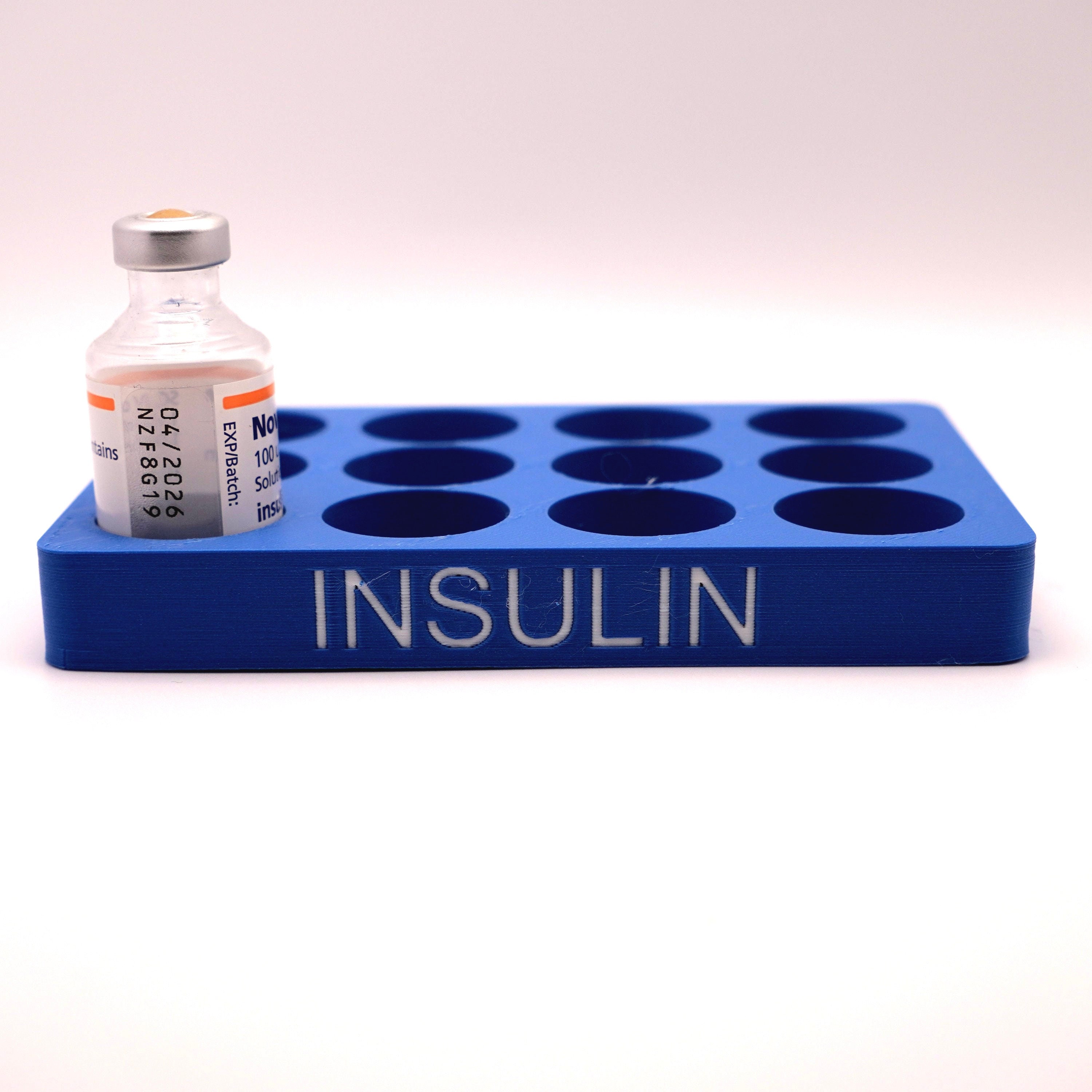 Insulin Vial Fridge Organizer - Secure Storage for Diabetic Supplies ...