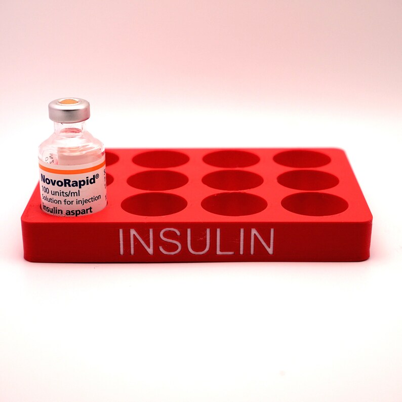 Insulin Vial Fridge Organizer - Secure Storage for Diabetic Supplies ...