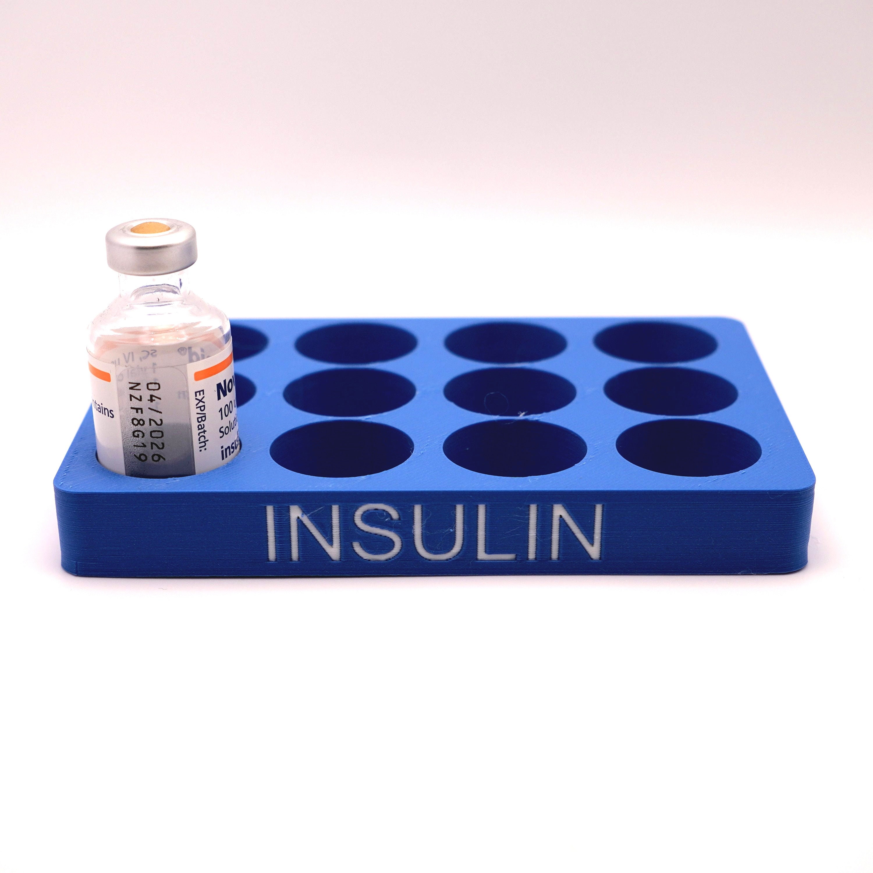 Insulin Vial Fridge Organizer - Secure Storage for Diabetic Supplies ...