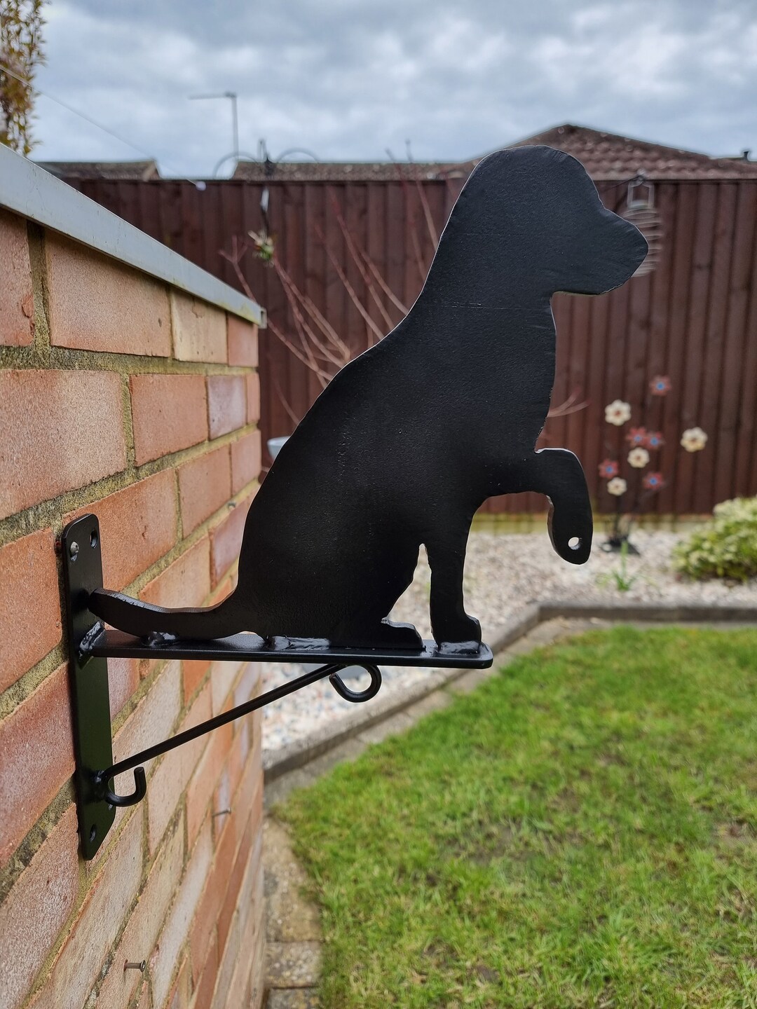 Metal Labrador Dog Hanging Basket - Etsy