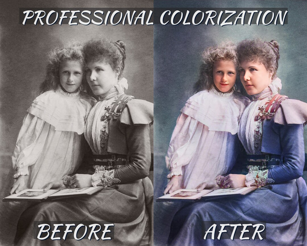 PROFESSIONAL PHOTO COLORIZATION - Etsy