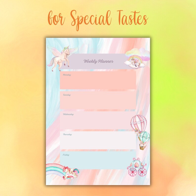 2023 2024 Digital Printable Downloadable PDF Weekly Aesthetic Cute ...