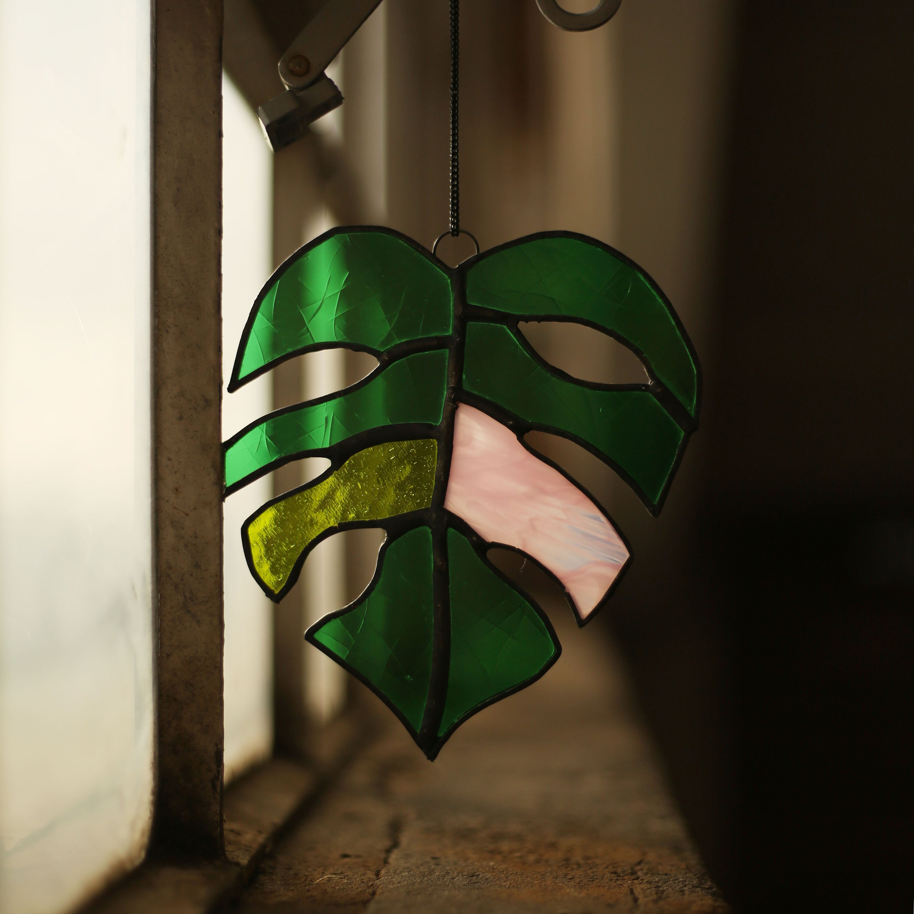 Stained Glass Monstera Leaf - Etsy