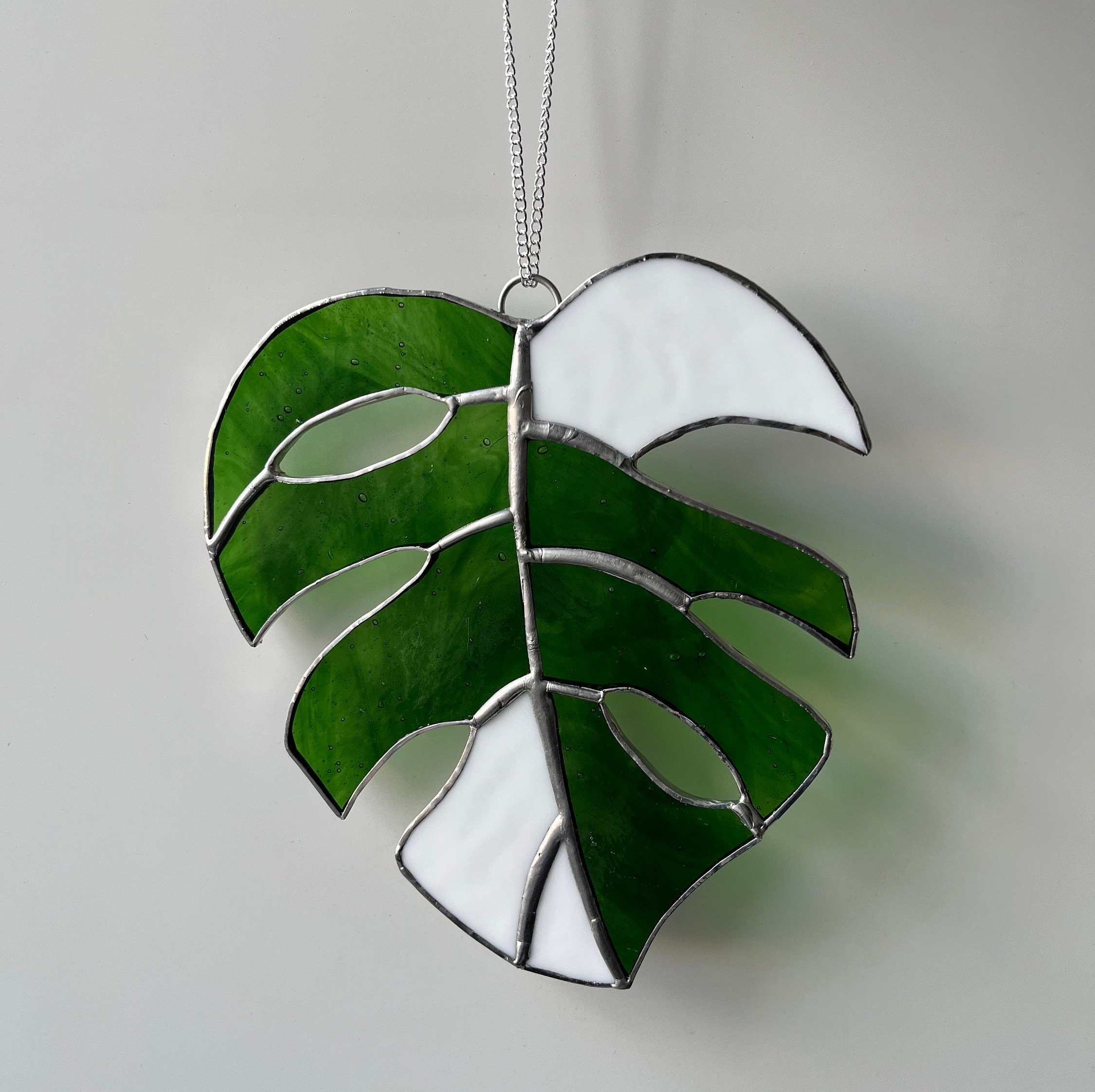 Stained Glass Monstera Leaf - Etsy