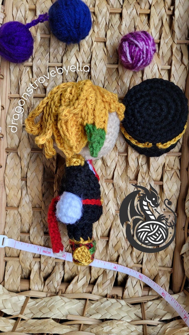 Samon of Nanbaka | Handmade Crochet Plush | Token Doll Anime Character ...