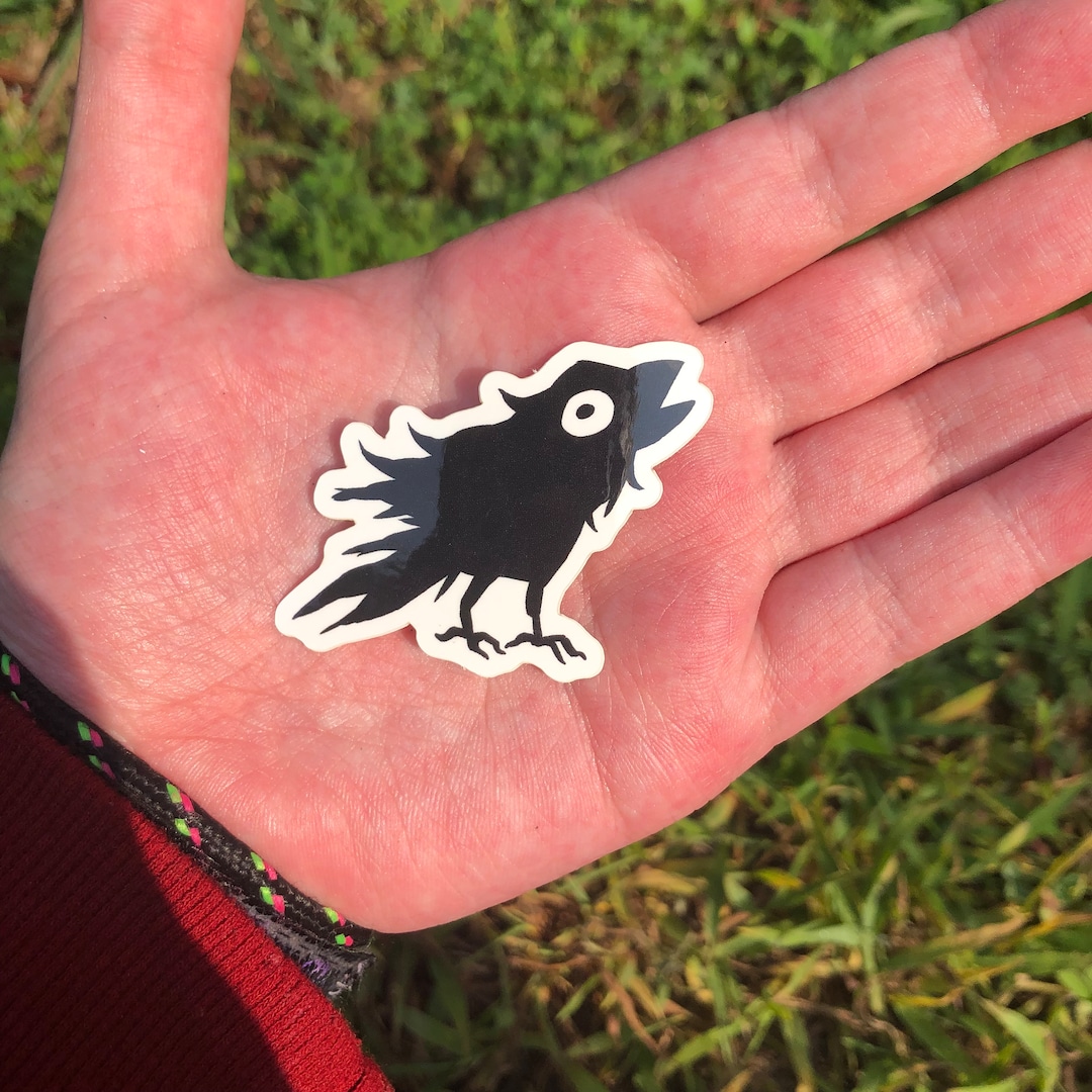 Screaming Crow Sticker - Etsy