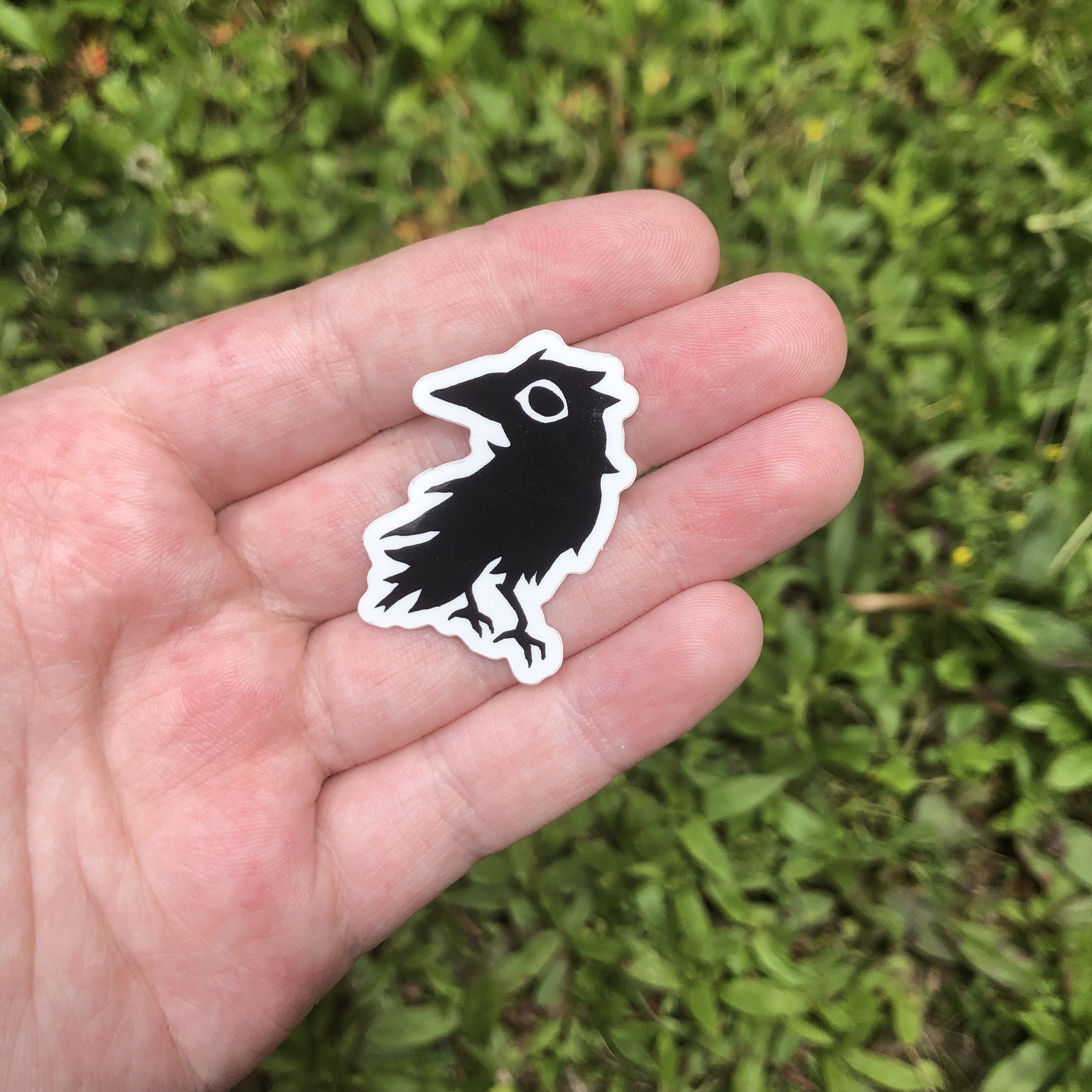 Crow Logo Sticker - Etsy