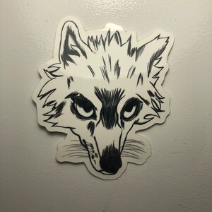 Wolf Head Sticker - Etsy
