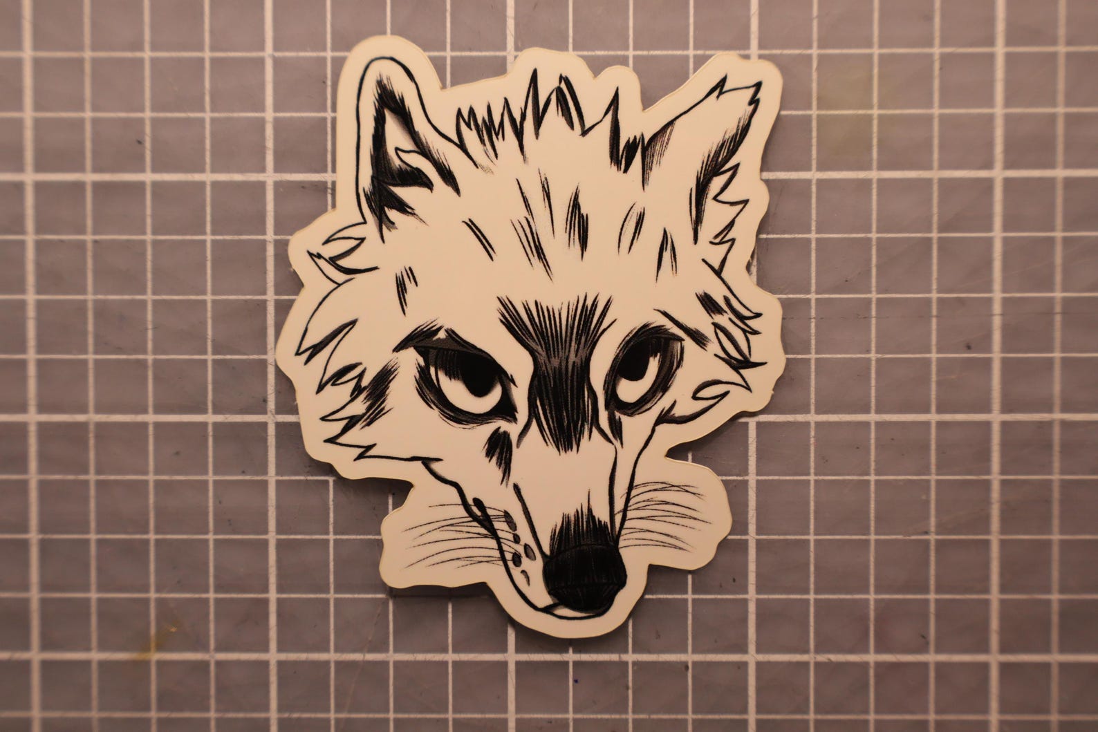 Wolf Head Sticker - Etsy