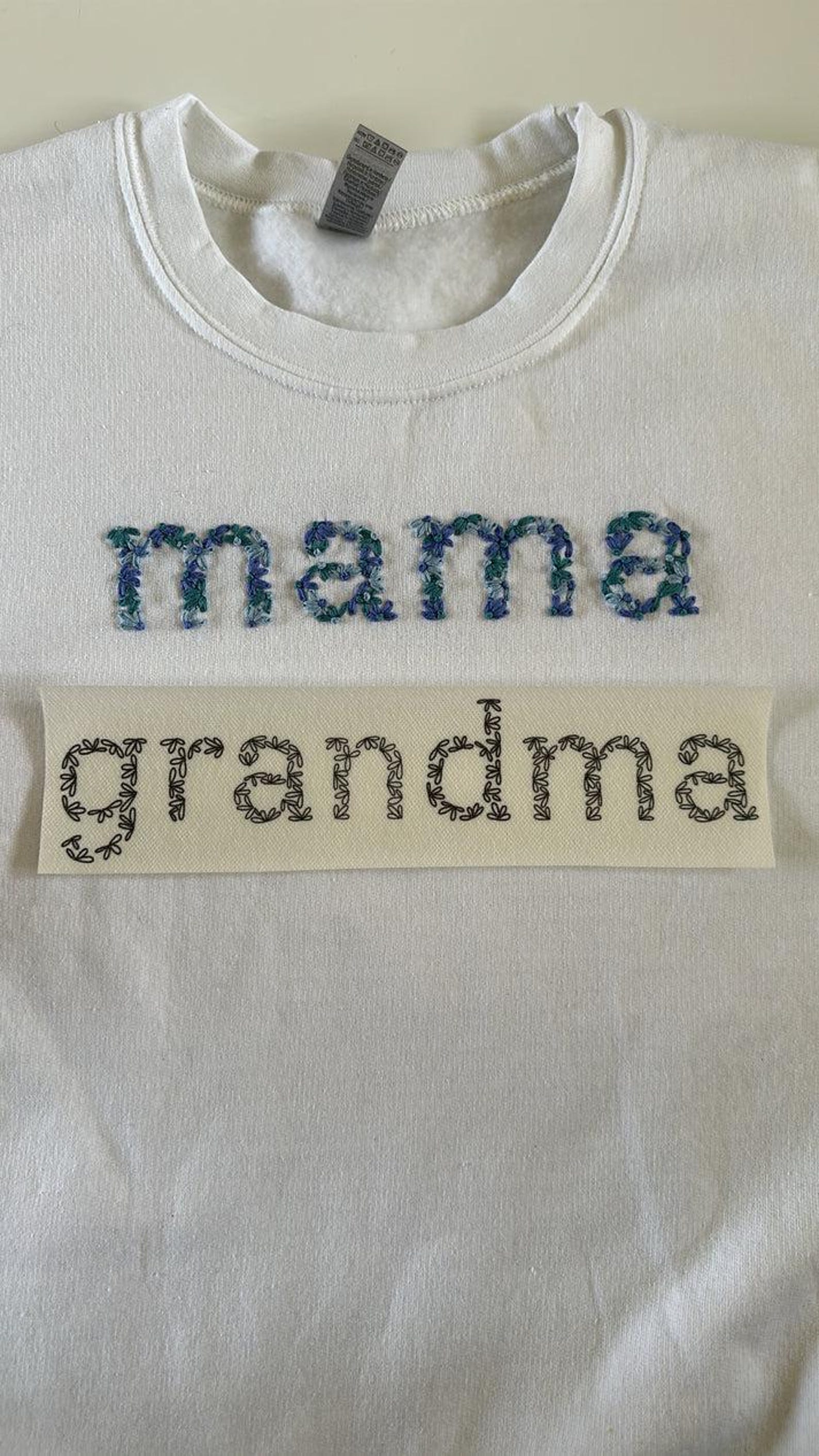 Floral Grandma Embroidery Pattern | Digital Embroidery | Hand ...