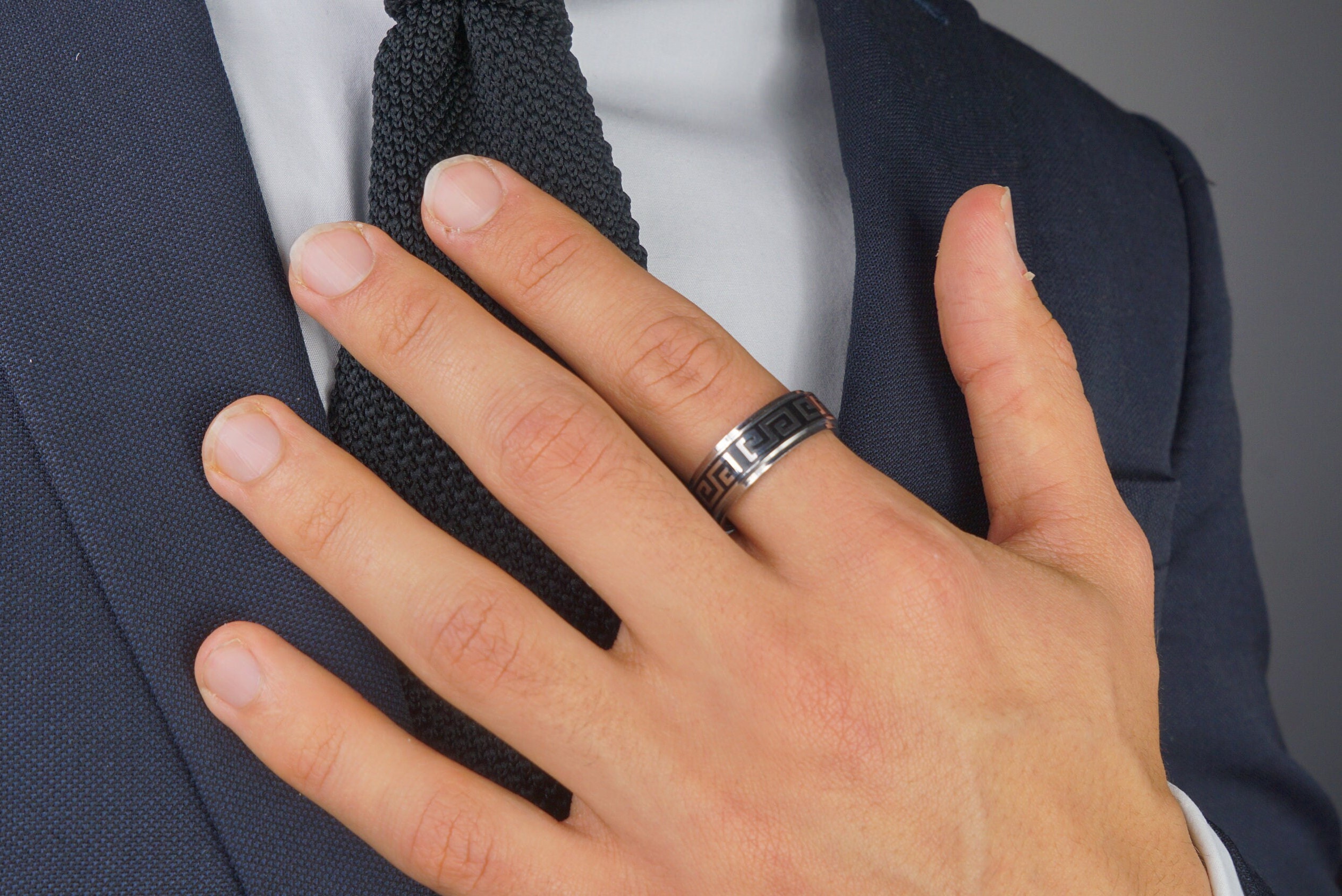 Minotaur Maze Ring Silver Ring Stainless Steel Unisex Gift for - Etsy