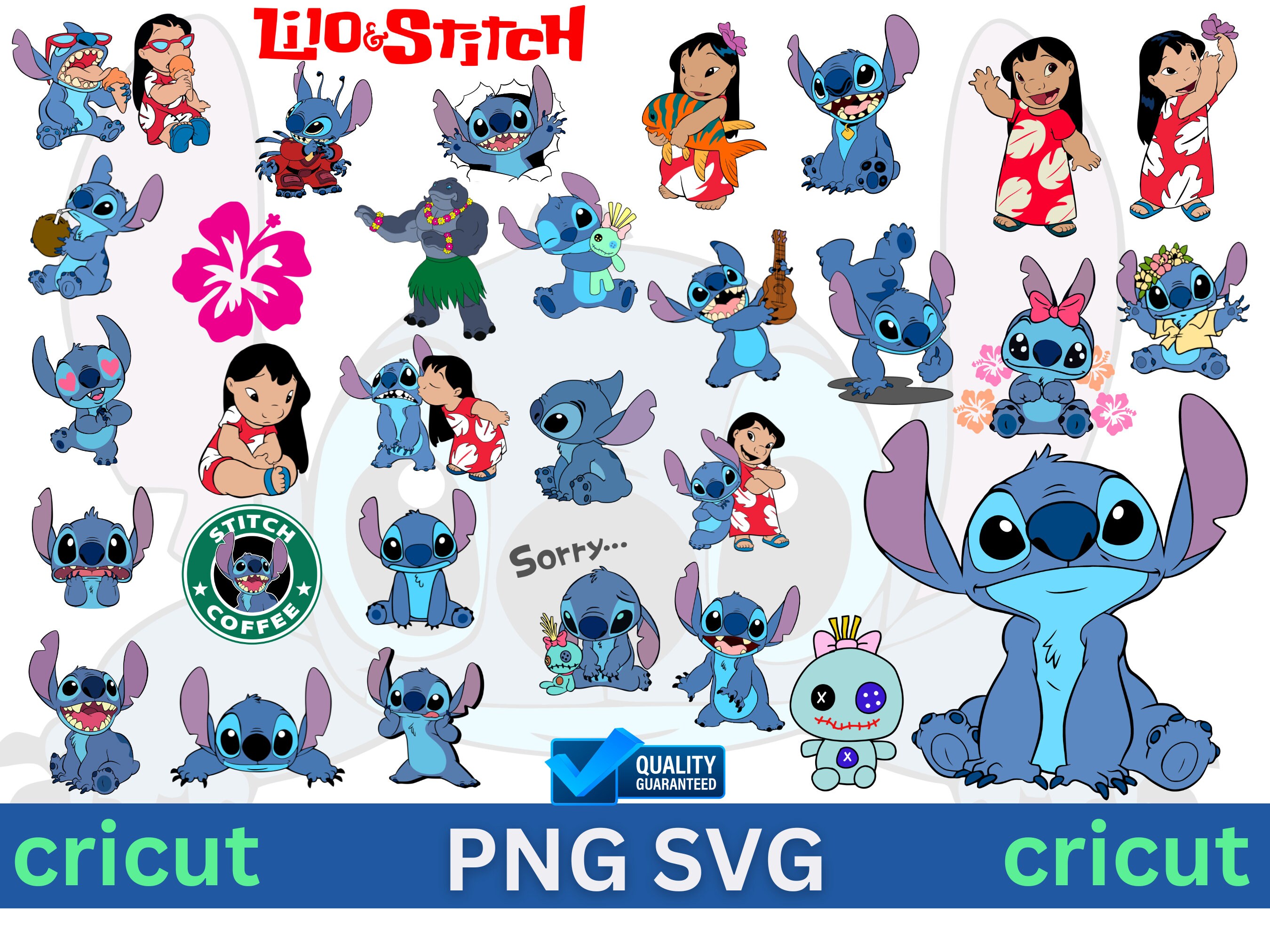 Lilo y Stich SVG Lilo Stitch Cricut Descarga digital SVG - Etsy México