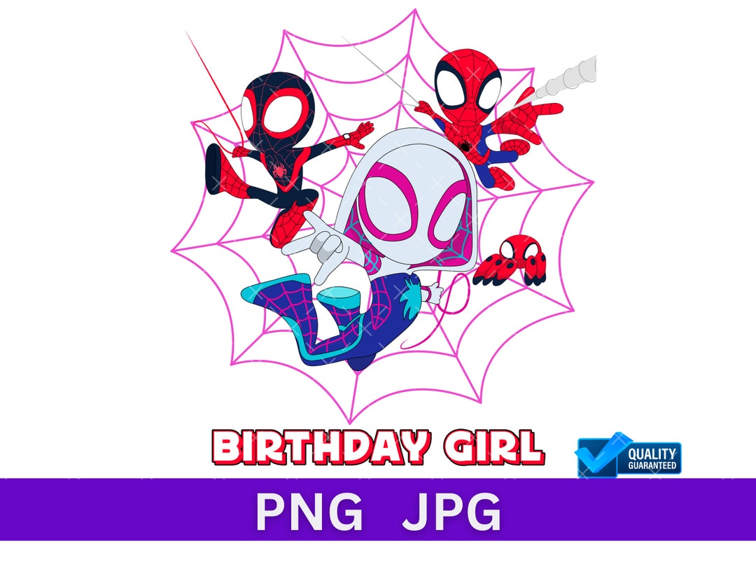 Ghost Spider Png, Jpg, Sublimation, Spidey and His Amazing Friends ...