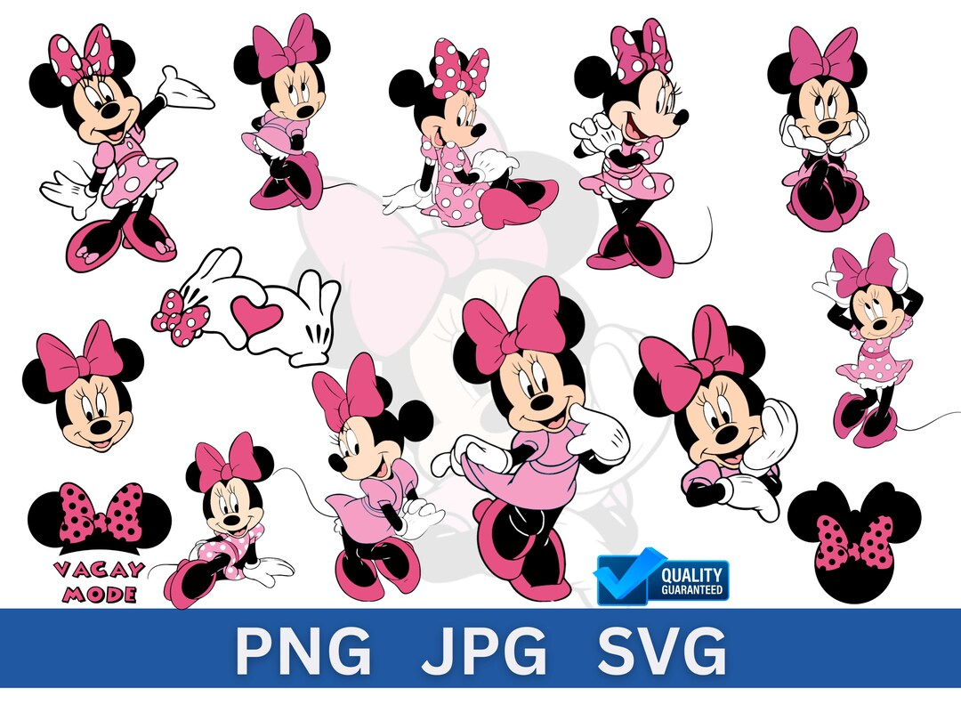 Minnie Mouse Svg, Minnie Mouse Birthday, Princess Svg, Mickey Mouse ...